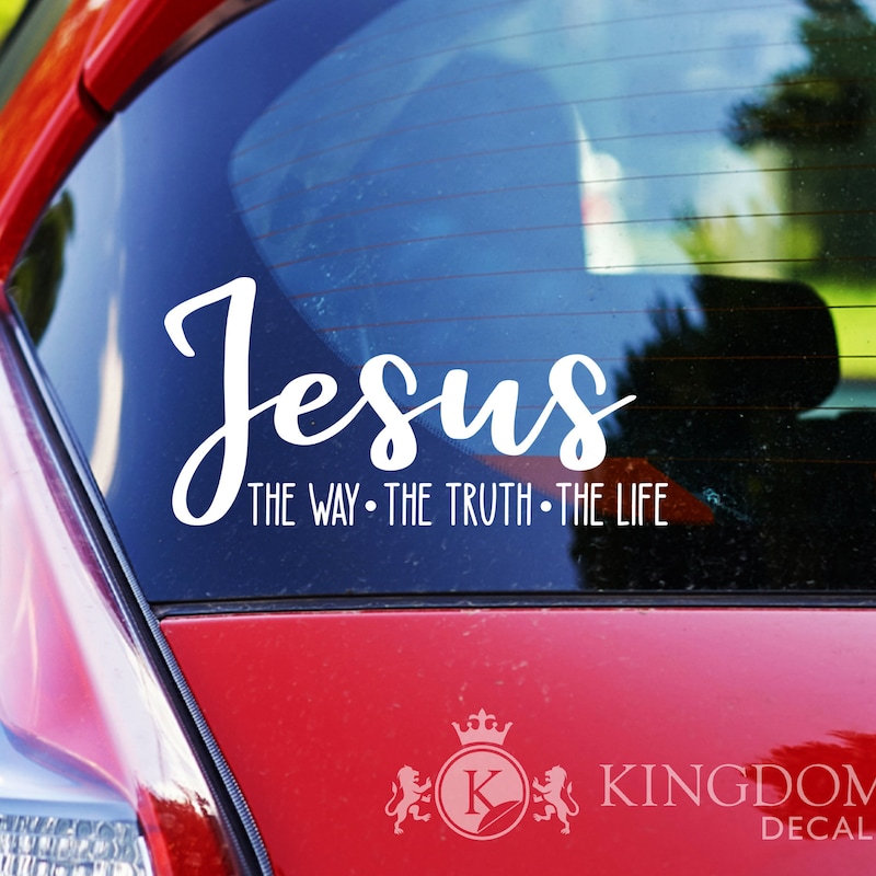 Jesus Chrome Sticker - Etsy