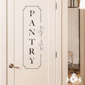 Pantry Decal Kitchen Sticker Farmhouse Kitchen Decor - Etsy