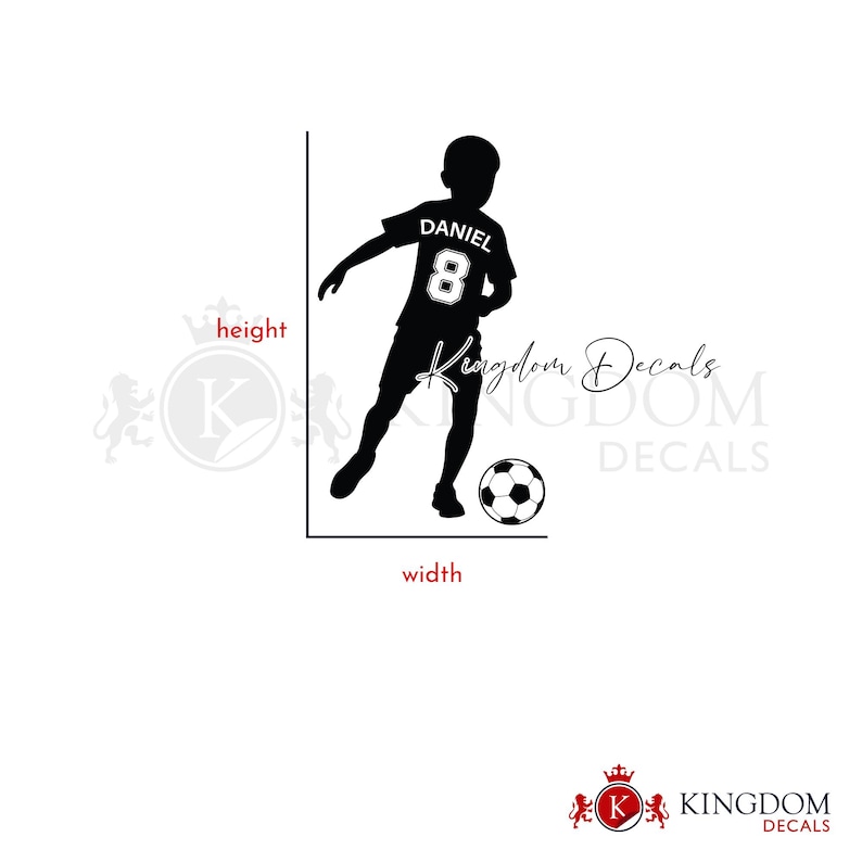 Personalized Soccer Wall Decal: Custom Name, Sport Wall Decor - Etsy