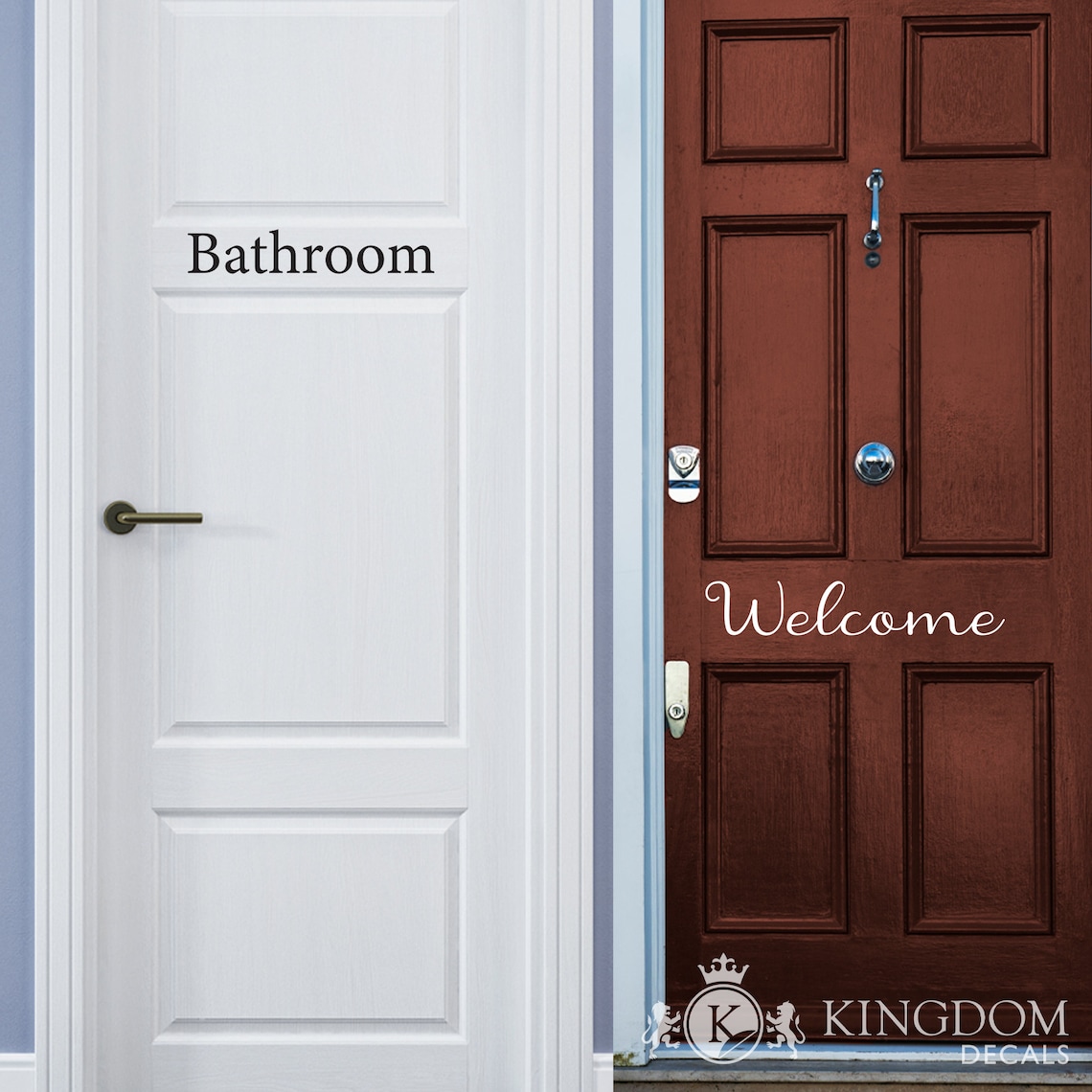 Door Decal Custom Sticker Personalized Front Door Vinyl - Etsy