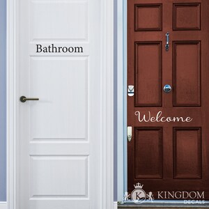 Door Decal | Custom Sticker, Personalized Front Door Vinyl, Welcome ...