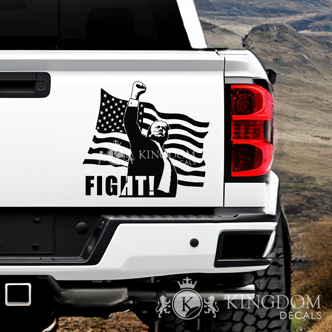 Trump Fight Decal Trump Assassination Attempt Sticker, Donald Trump ...