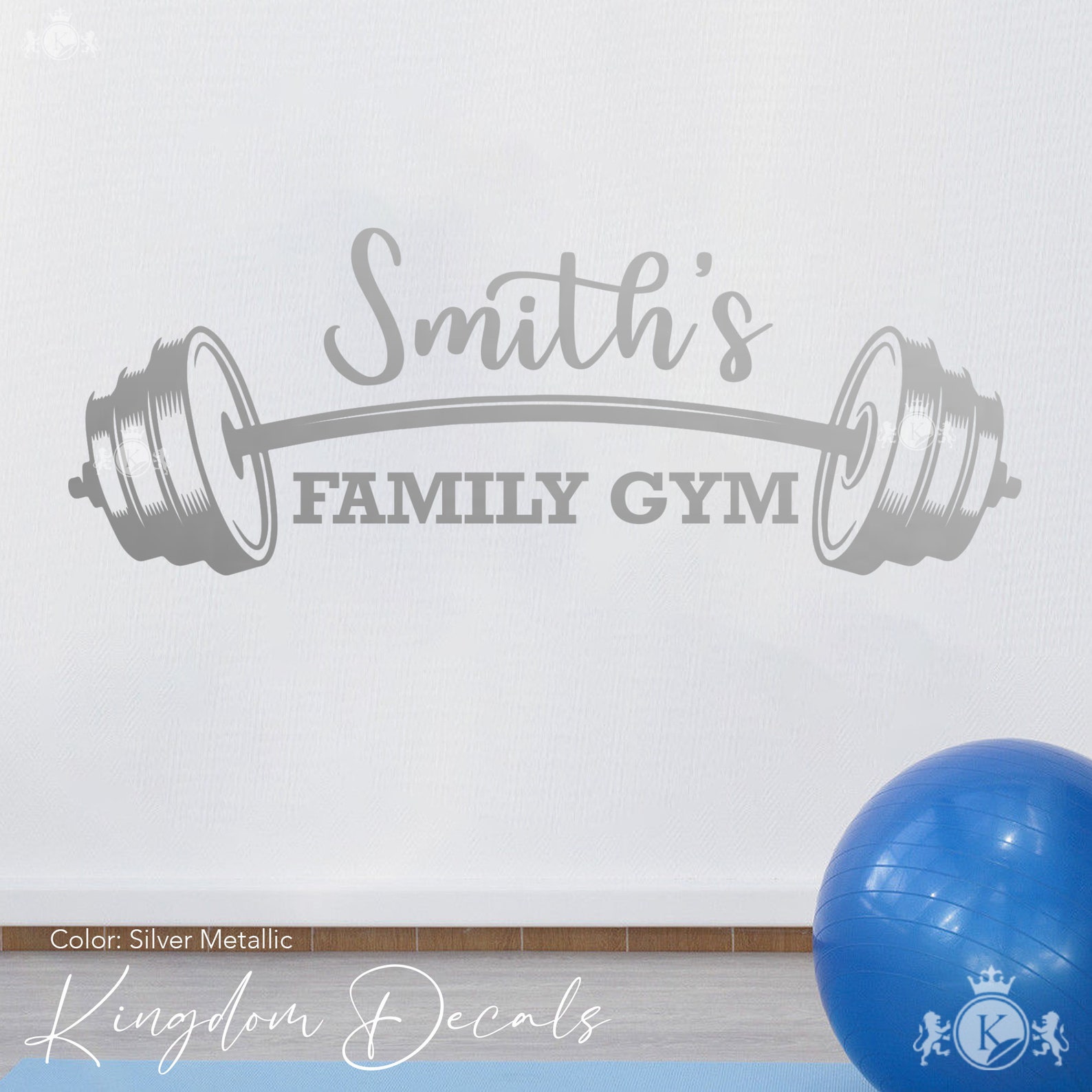 Personalized Home Gym Wall Decal Fitness Wall Sticker Vinyl - Etsy