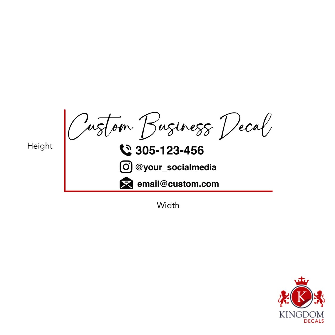 Custom Business Car Decal: Personalized Vinyl Lettering - Etsy