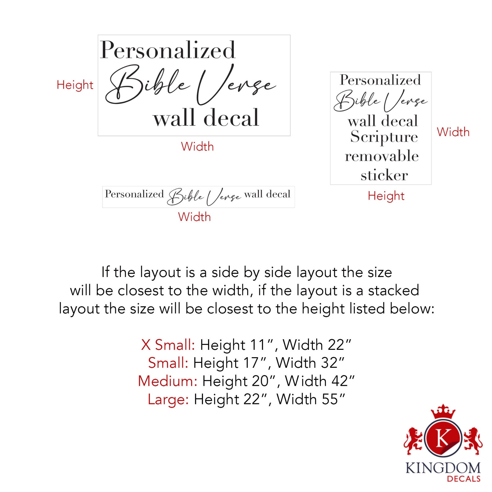 Custom Wall Decal Personalized Vinyl Sticker Bible Verse - Etsy