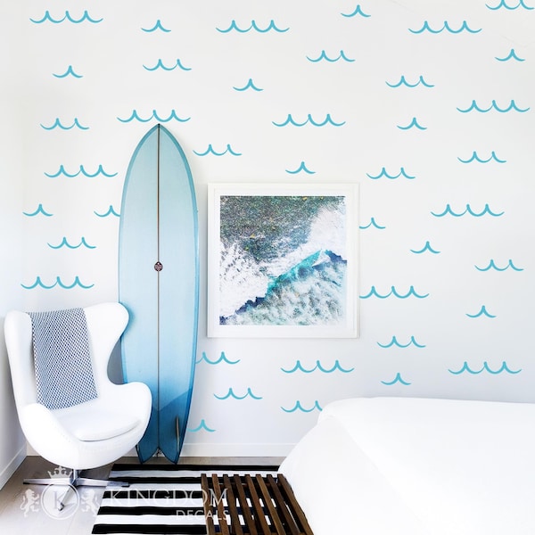 Waves Wall Decal - Etsy