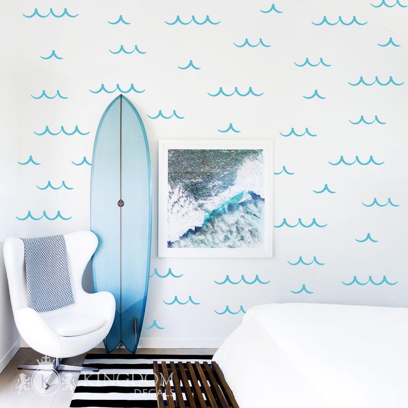 Waves Wall Decal - Etsy
