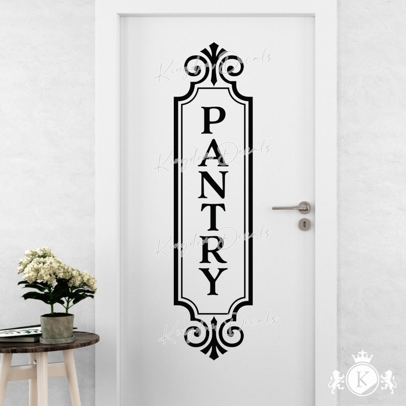 Pantry Decal | Kitchen Sticker, Farmhouse Kitchen Decor, Cabinet Door ...