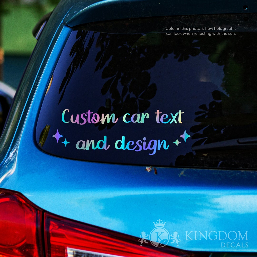 Personalized Car Decal | Custom Retro Inspired Bumper Sticker, Laptop Vinyl, Car Window Decal ...