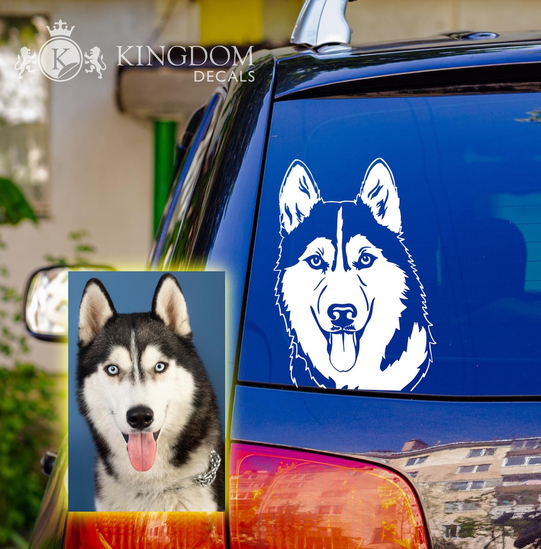 Custom Pet Portrait Decal: Personalized Dog/cat Car Sticker - Etsy