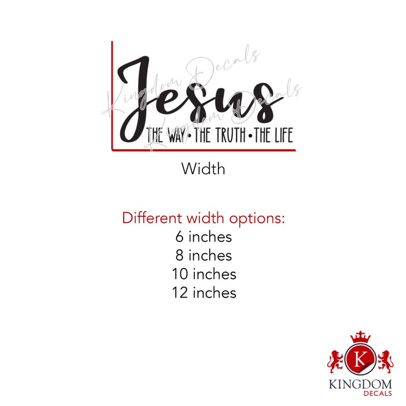 Jesus Decal Christian Car Sticker Vinyl Lettering Window | Etsy