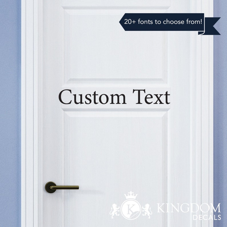 Door Decal Custom Sticker Personalized Front Door Vinyl - Etsy