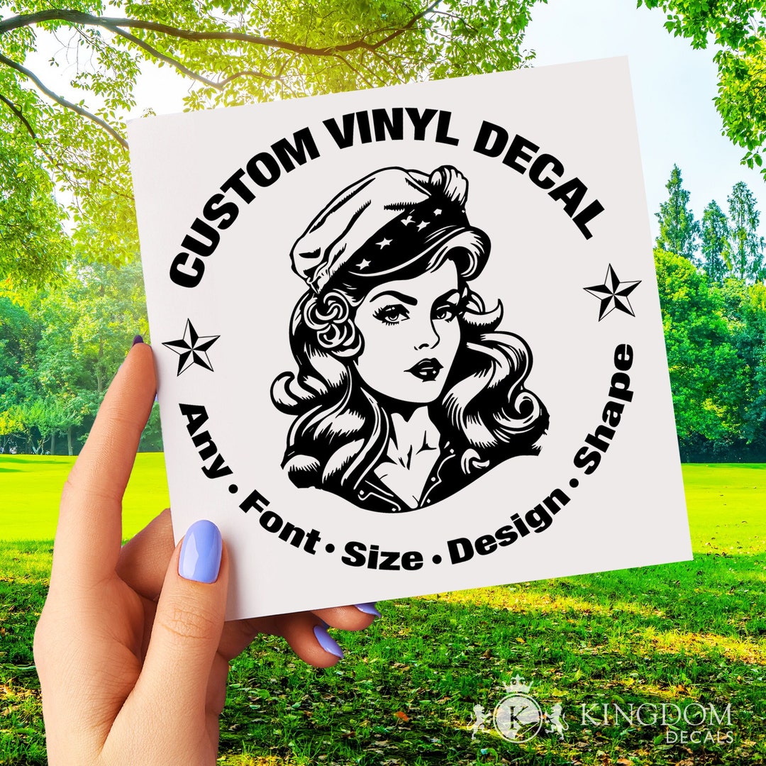 Custom Vinyl Logo or Design Decal Personalized Vinyl Sticker, Custom ...