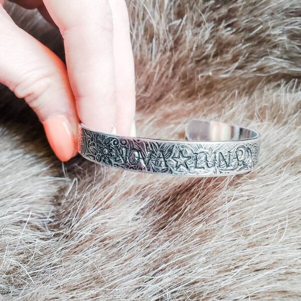 Embossed Bracelet - Etsy