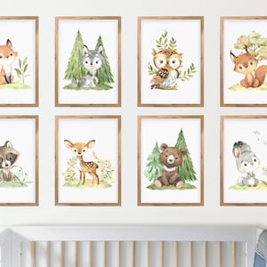8 Posters of Forest Animals for Children's Room Baby - Etsy