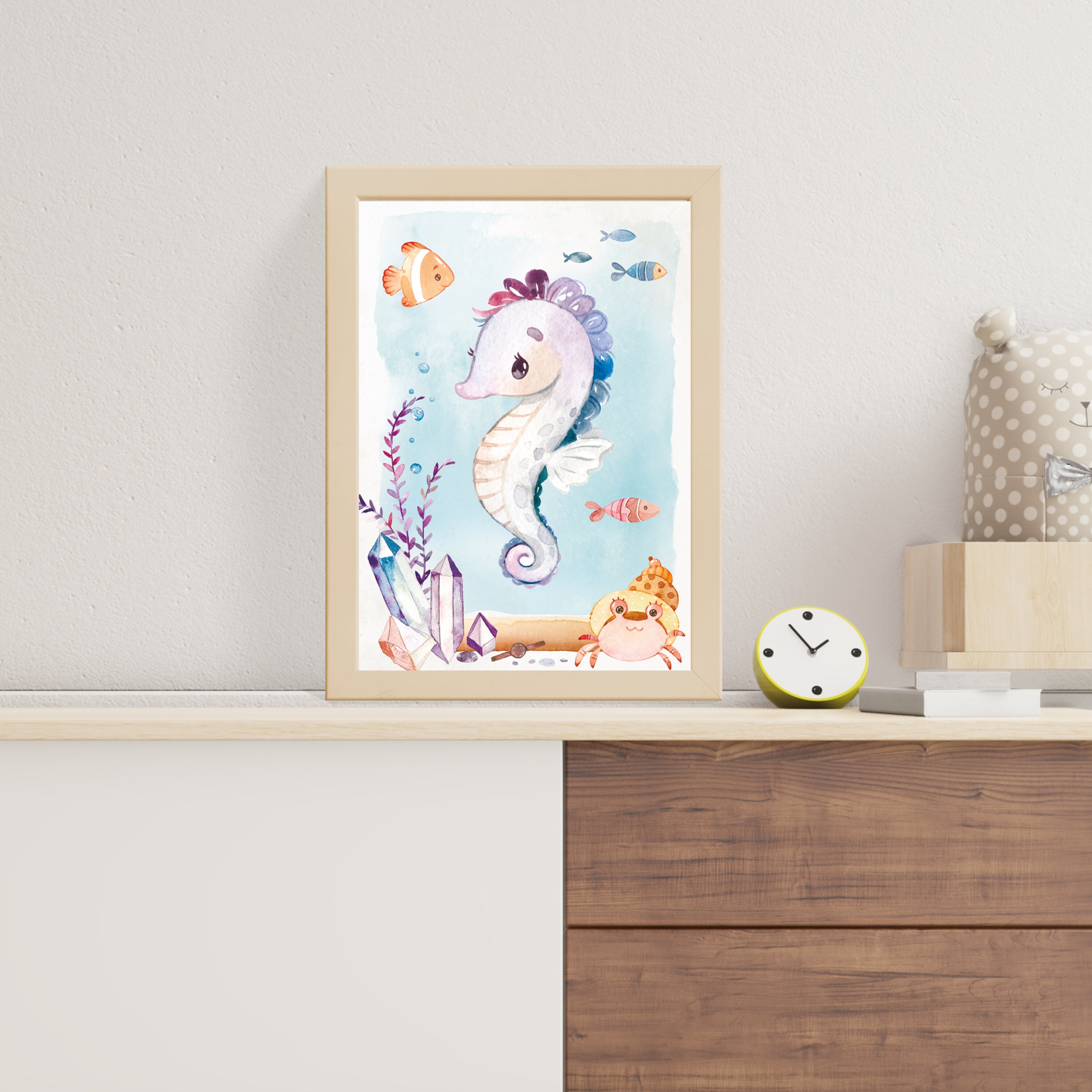 Sea Animals Poster Set for the Baby Room I Turtle Whale - Etsy