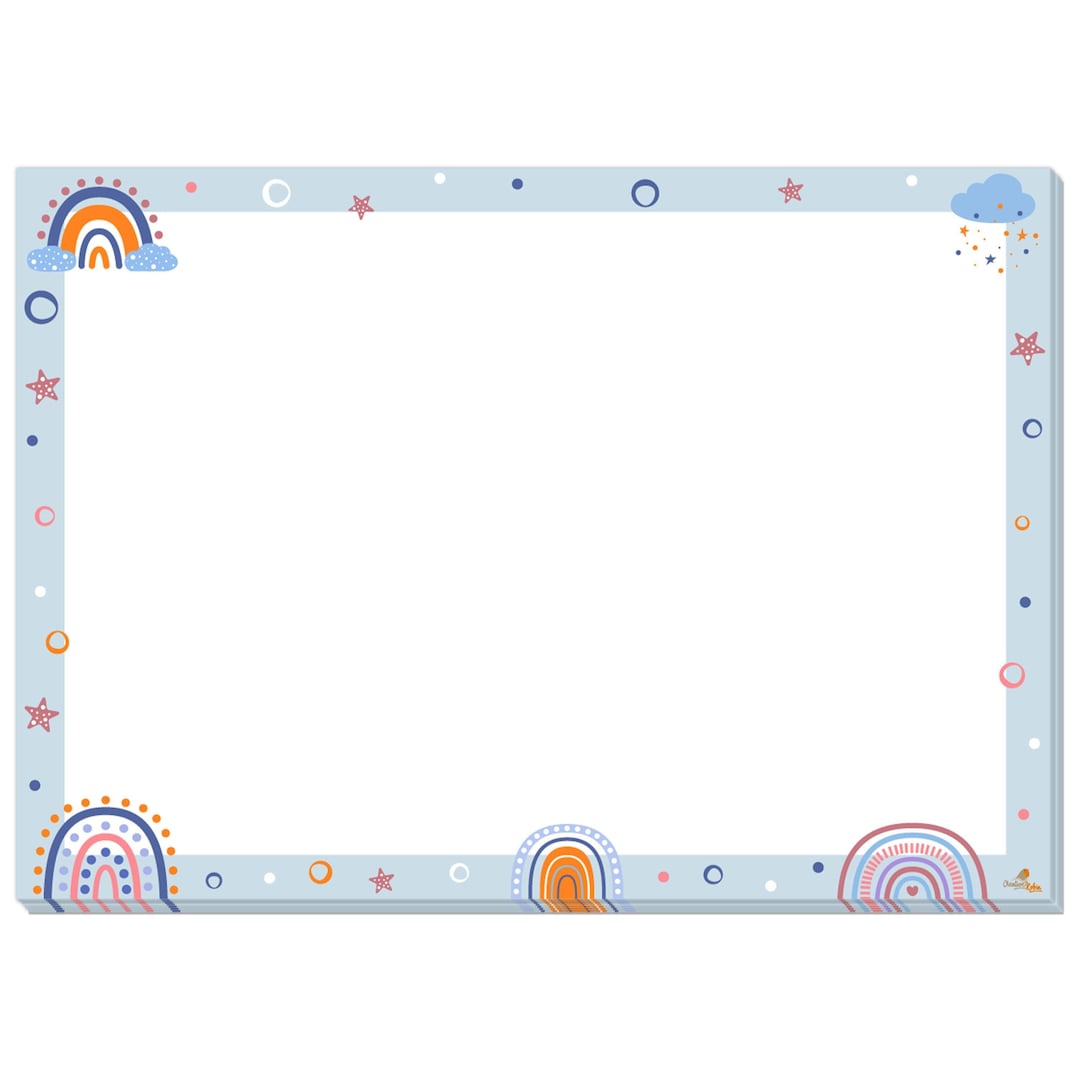 Rainbow Coloring Pad and Drawing Mat for Children and Adults | A3 Paper ...