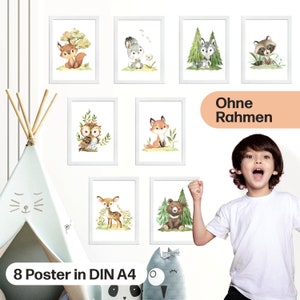 8 Posters of Forest Animals for Children's Room Baby - Etsy