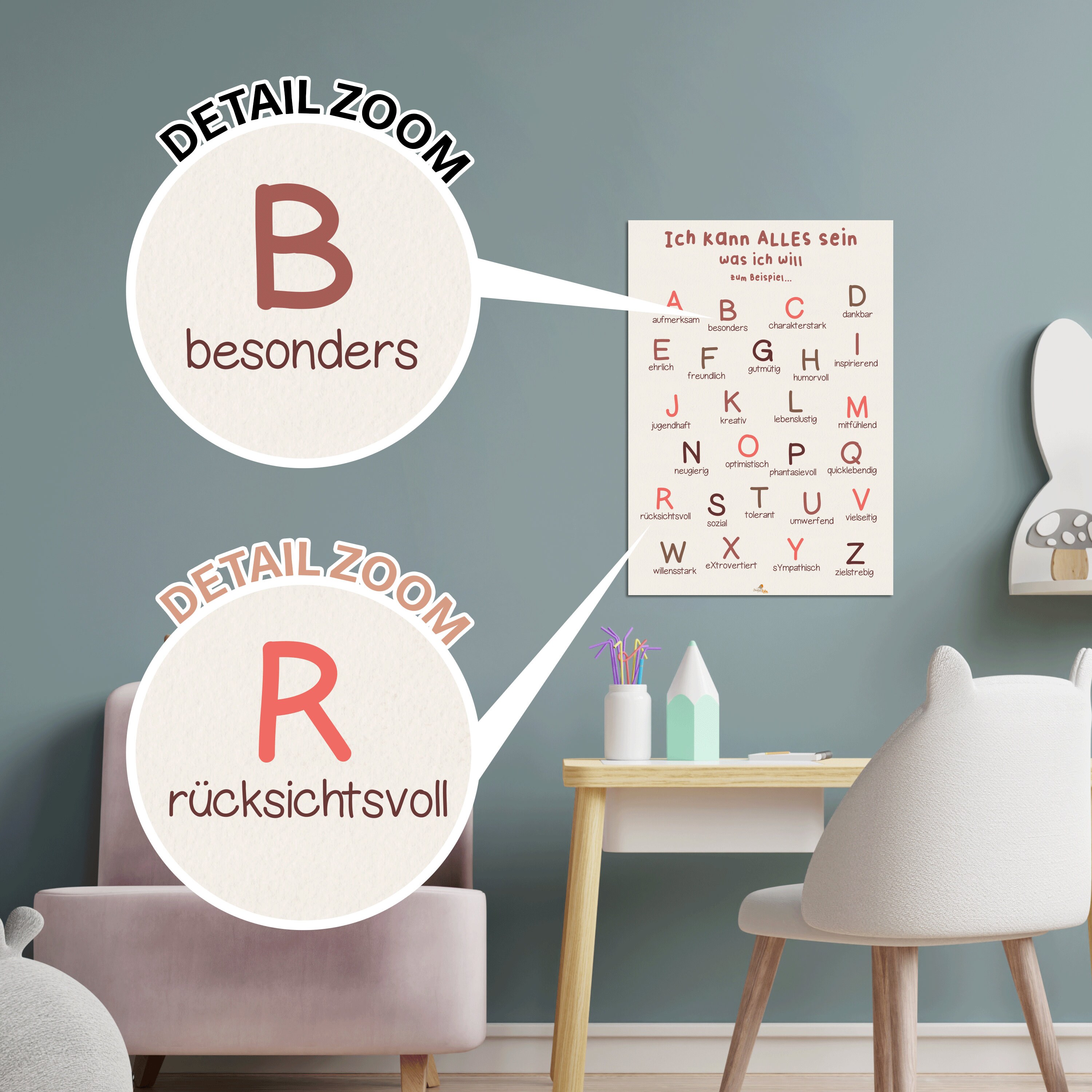 Affirmations Posters for Kids Positive Reinforcement for the Children's ...