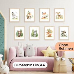 8 Posters of Forest Animals for Children's Room Baby - Etsy