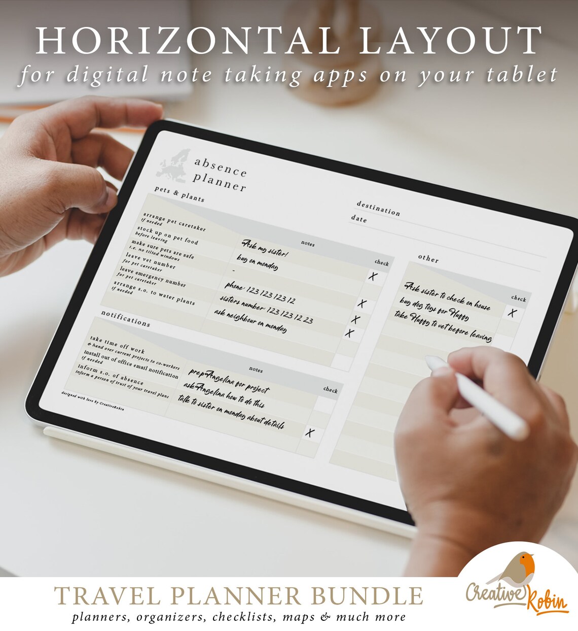 Printable TRAVEL PLANNER Kit World Trip Planner • World Map • Travel ...