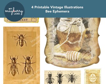 Bee Ephemera | Etsy