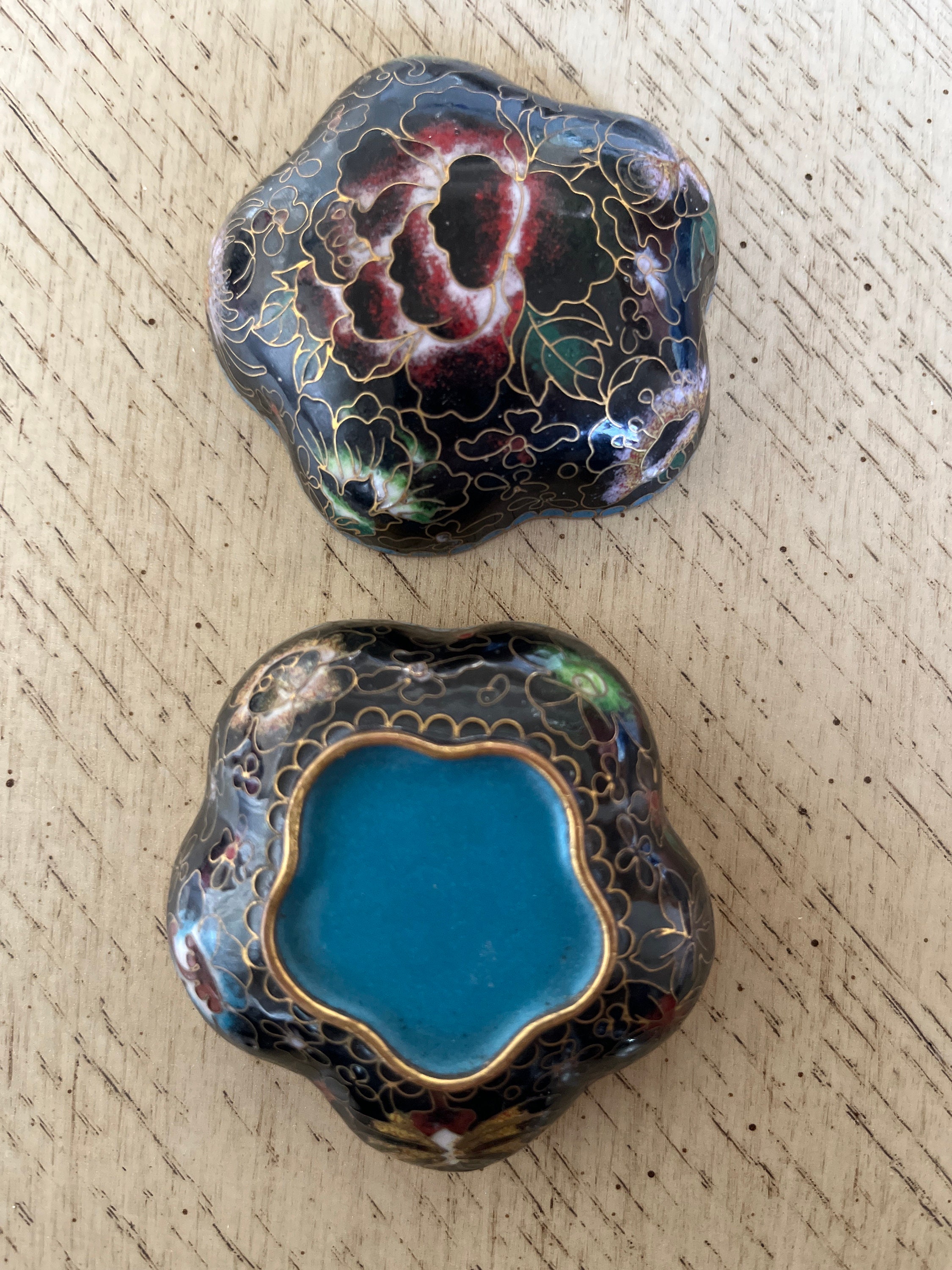 Vintage Cloisonné Jewelry Boxes - Etsy