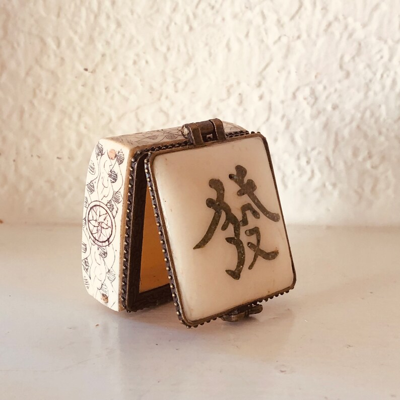 Vintage Bone Jewelry Box - Etsy