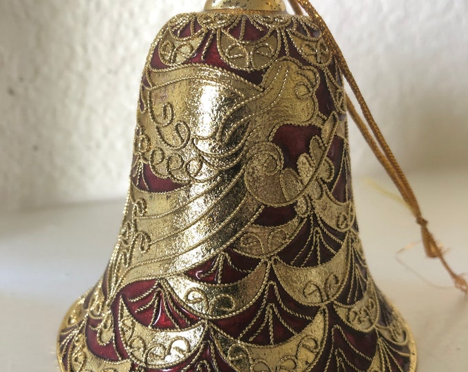 Vintage Enamel Christmas Bells - Etsy