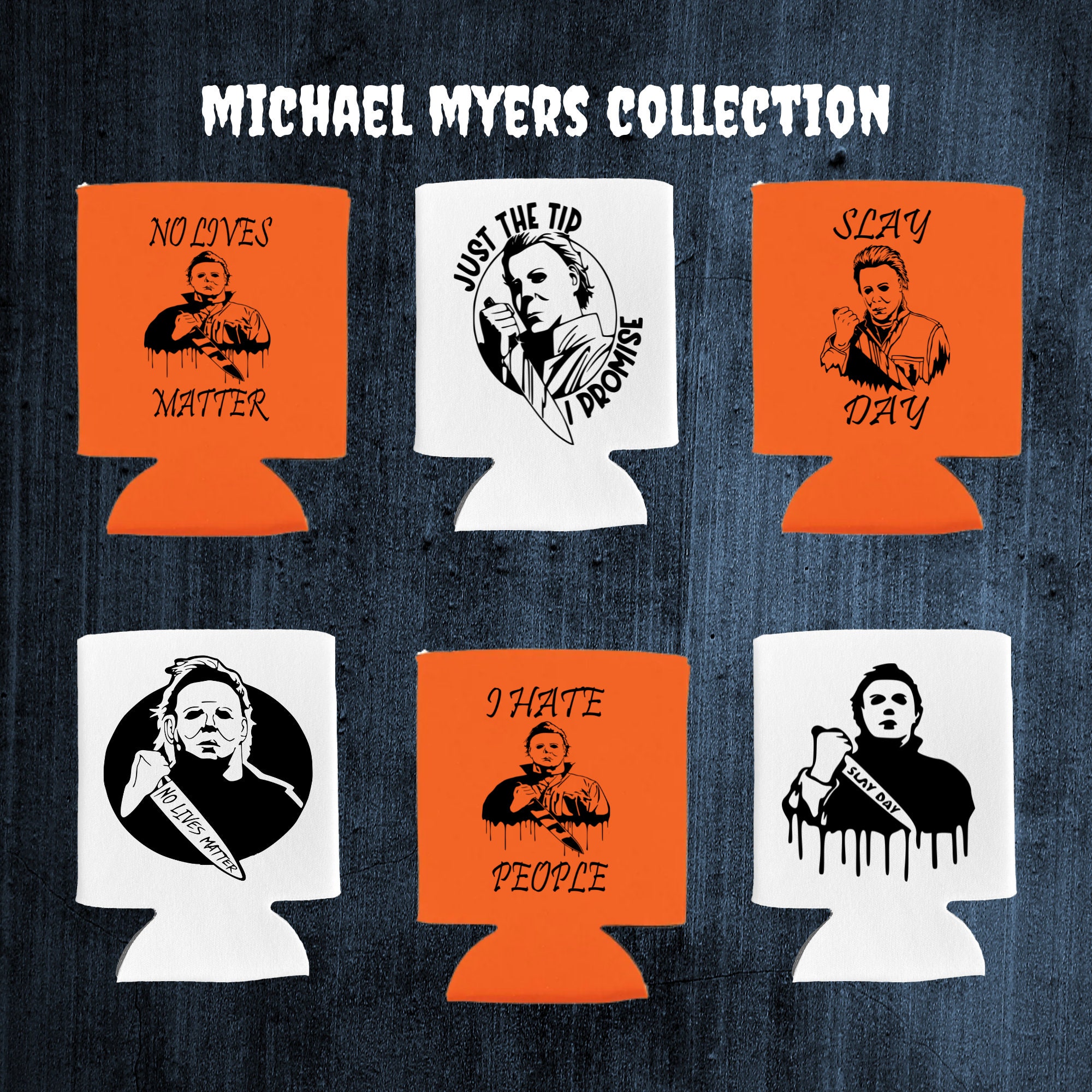 Horror Movie Can Cooler Sets Spooky Can Cooler Sets - Etsy