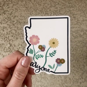 Arizona Floral Sticker / California Floral Sticker / State Floral ...