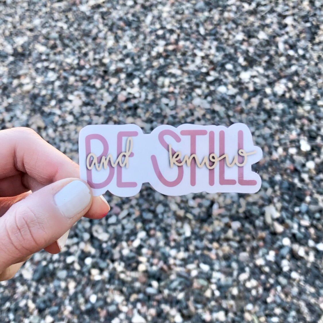 Be Still and Know Sticker / Be Still / Waterproof Sticker / - Etsy UK