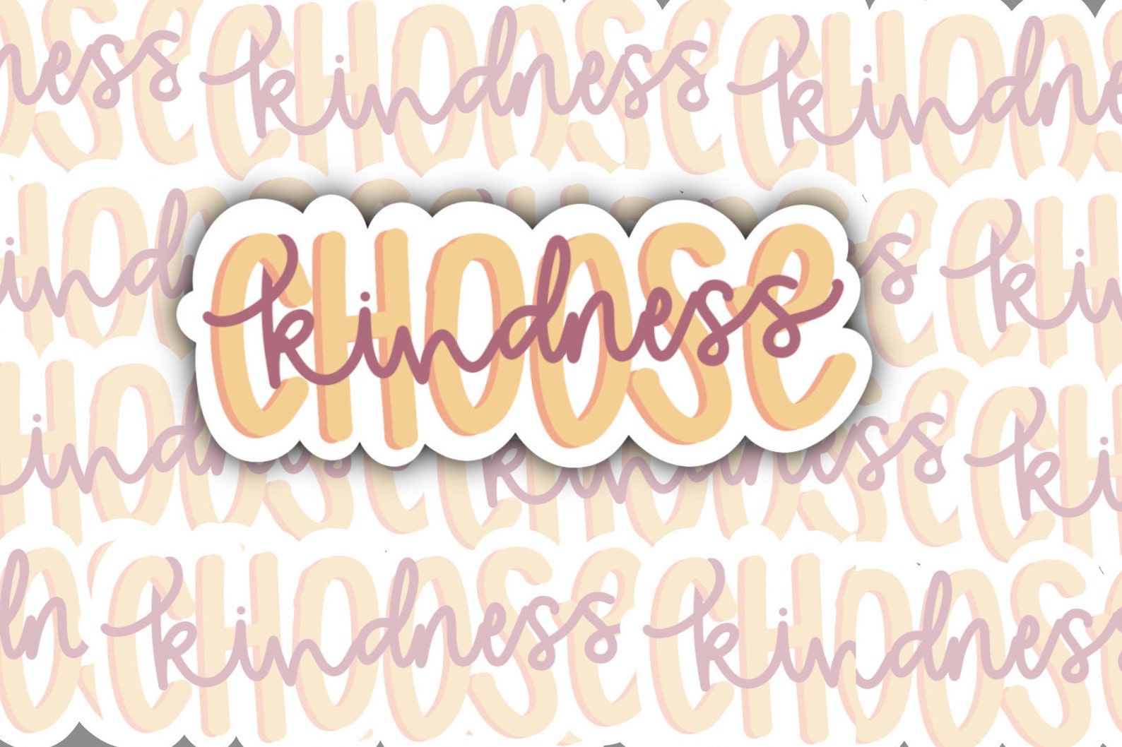 CLEAR Choose Kindness Sticker / Choose Kindness / Be Kind / Waterproof ...