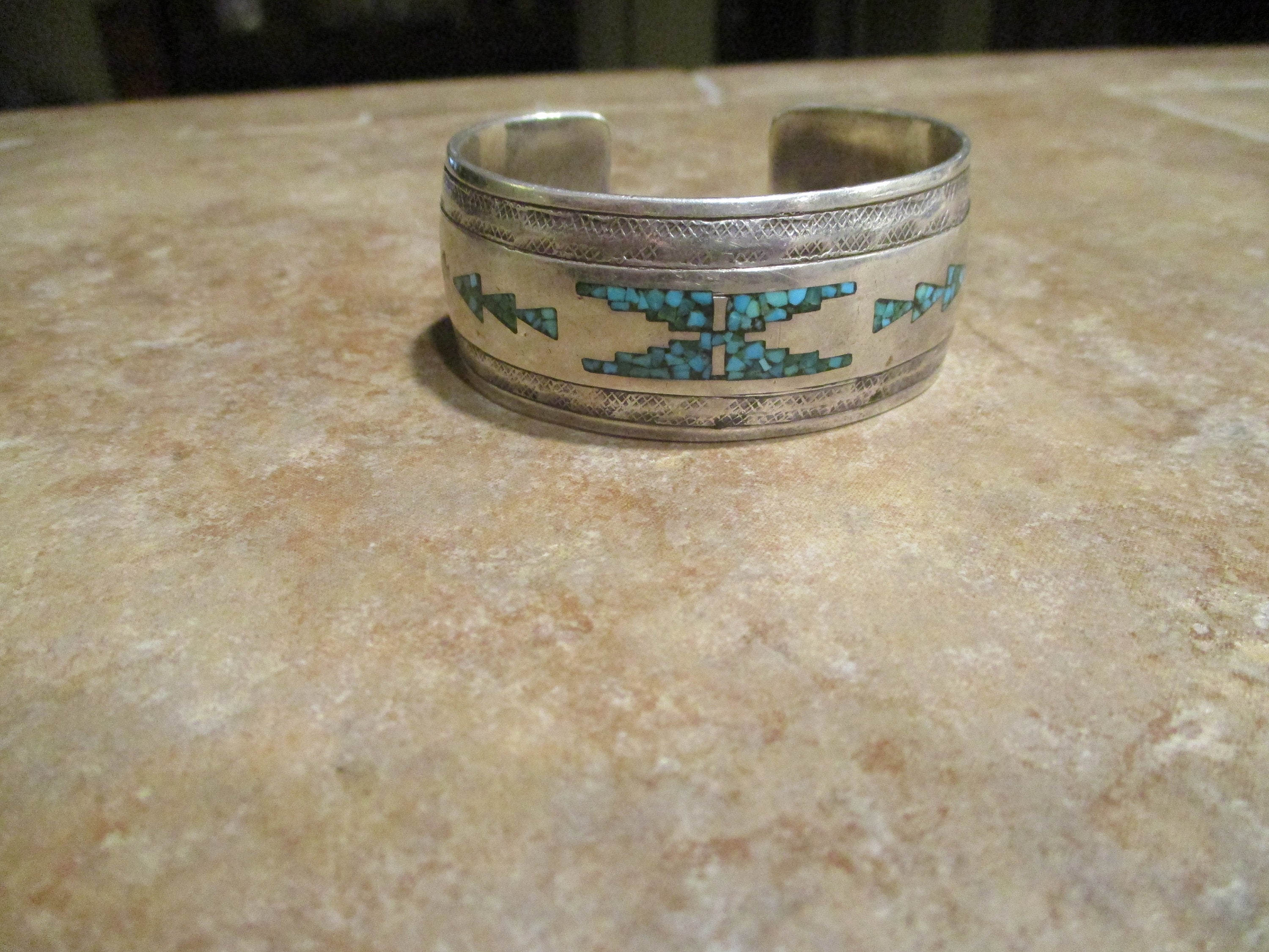 OLDER Vintage Navajo TOMMY SINGER d. Sterling Silver Inlay - Etsy