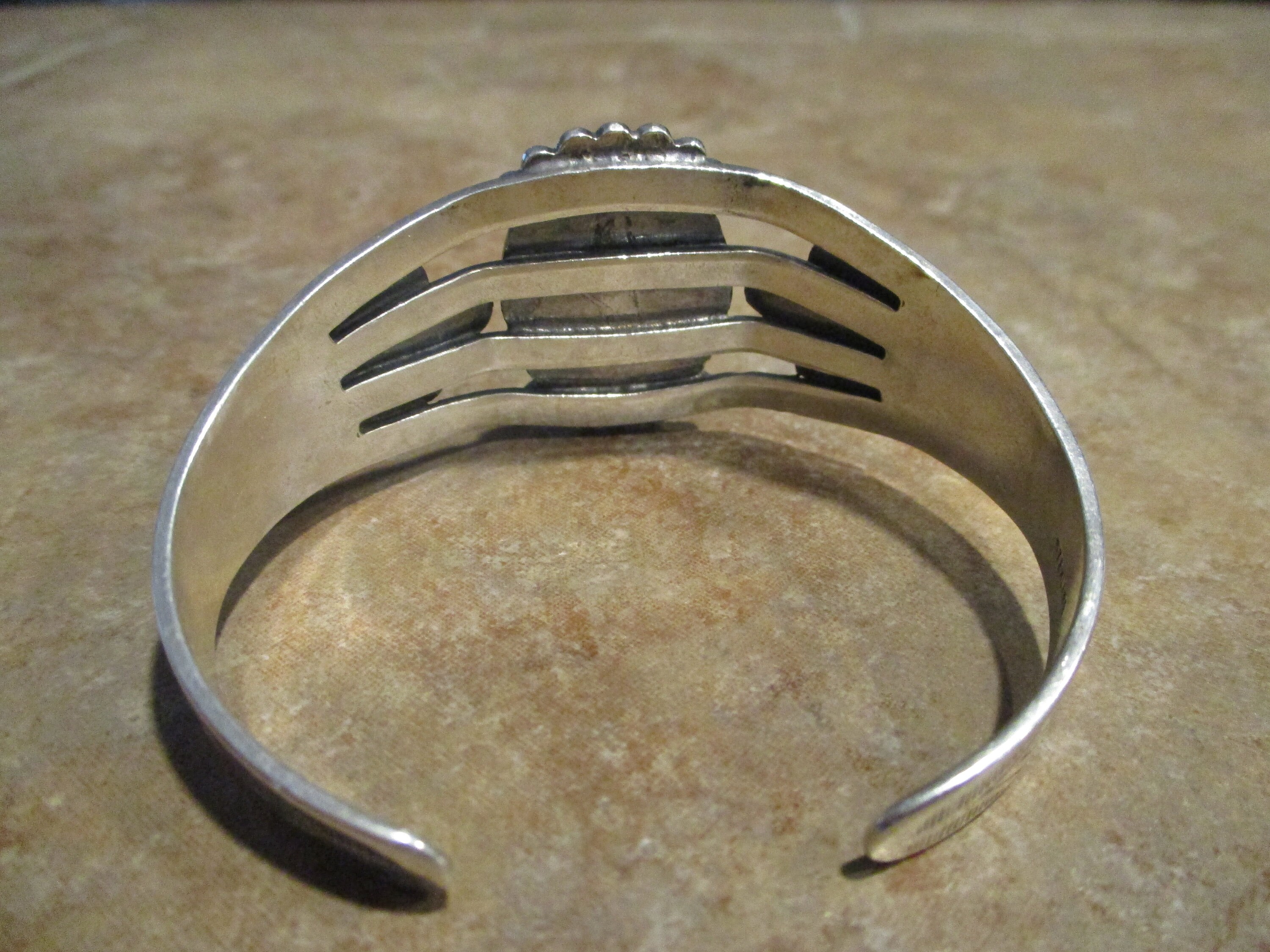 OLD 1950's Navajo Sterling Silver Turquoise THUNDERBIRD Bracelet - Etsy