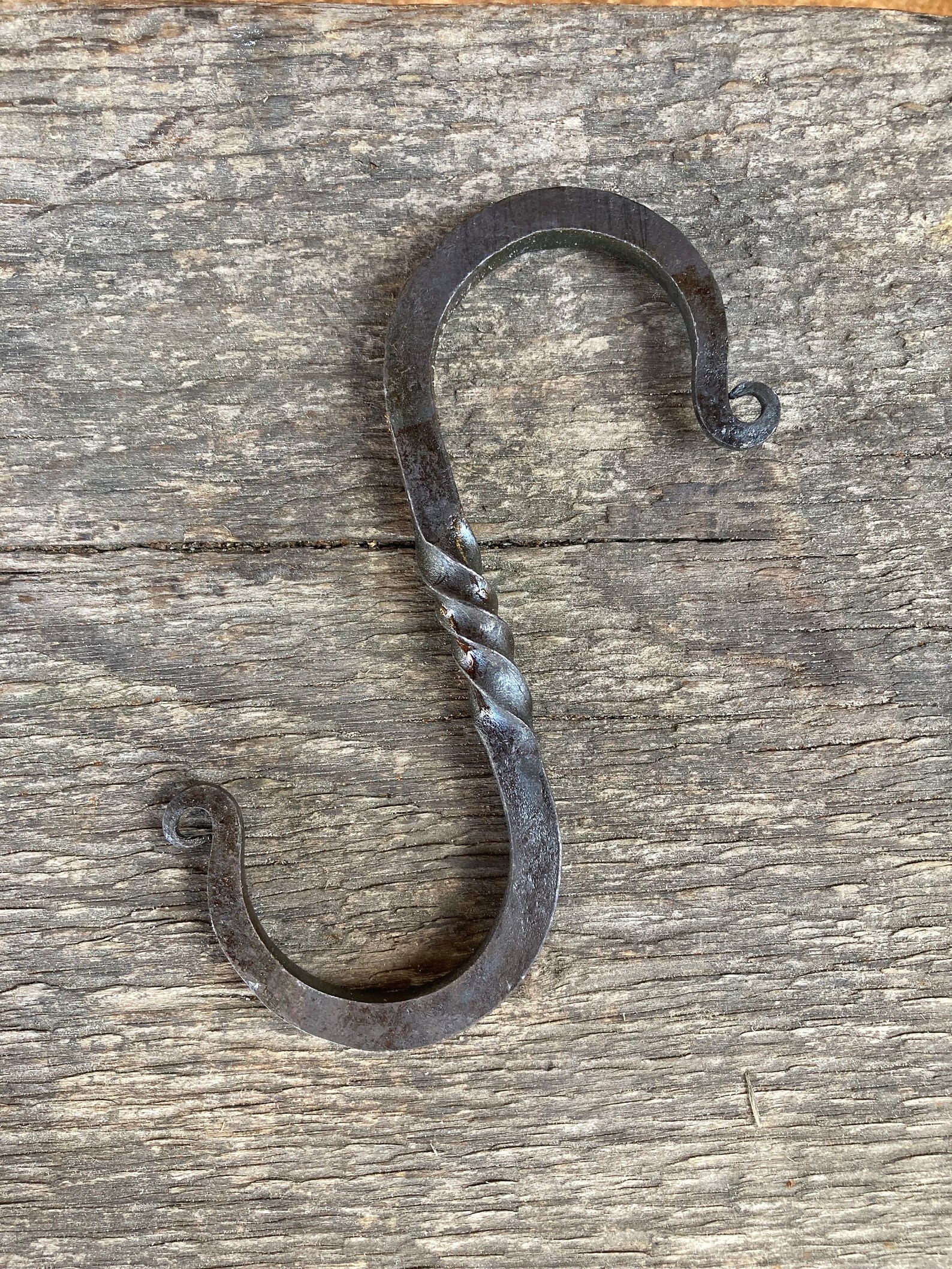Hand Forged Twisted s Hook - Etsy