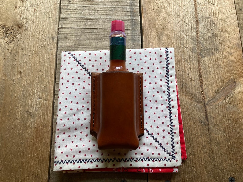 Handmade Leather Tabasco Holster Light Brown - Etsy