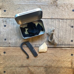 Hand Forged Flint and Steel Fire Kit - Etsy