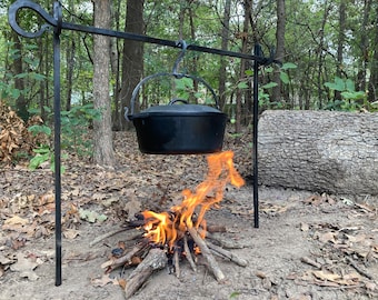 Campfire Stake Grill, Hand Forged. Dutch Oven Not Included - Etsy