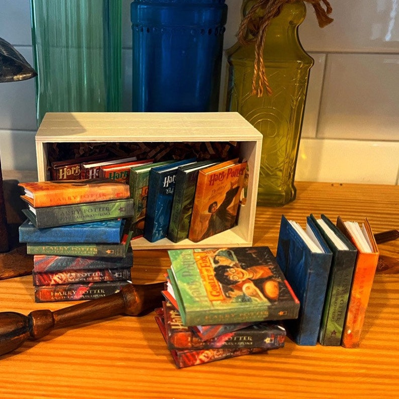 HP Replica Book Set Set of 7 Miniature Books With BLANK Pages Inside - Etsy