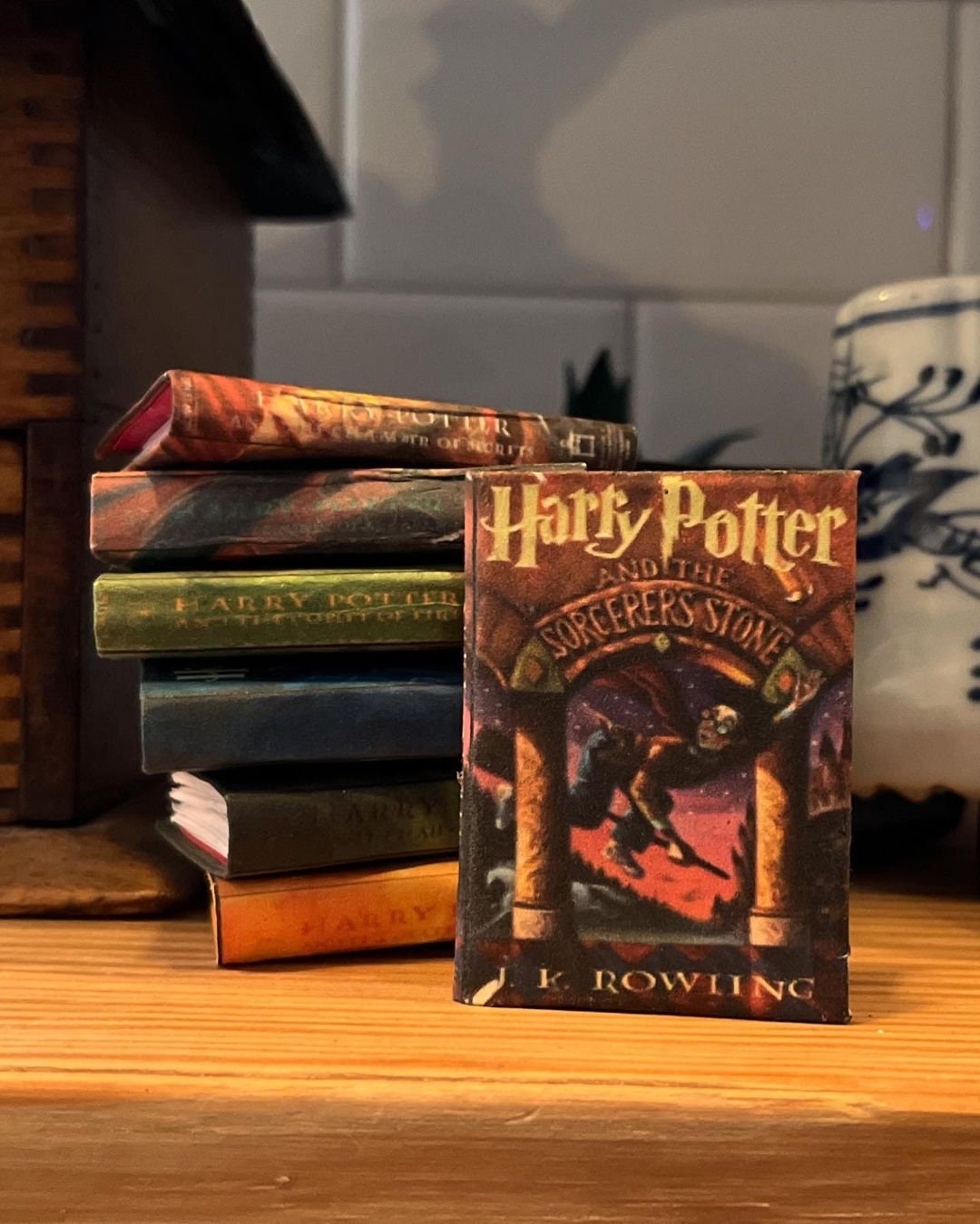 HP Replica Book Set - Set of 7 Miniature Books With BLANK Pages Inside ...