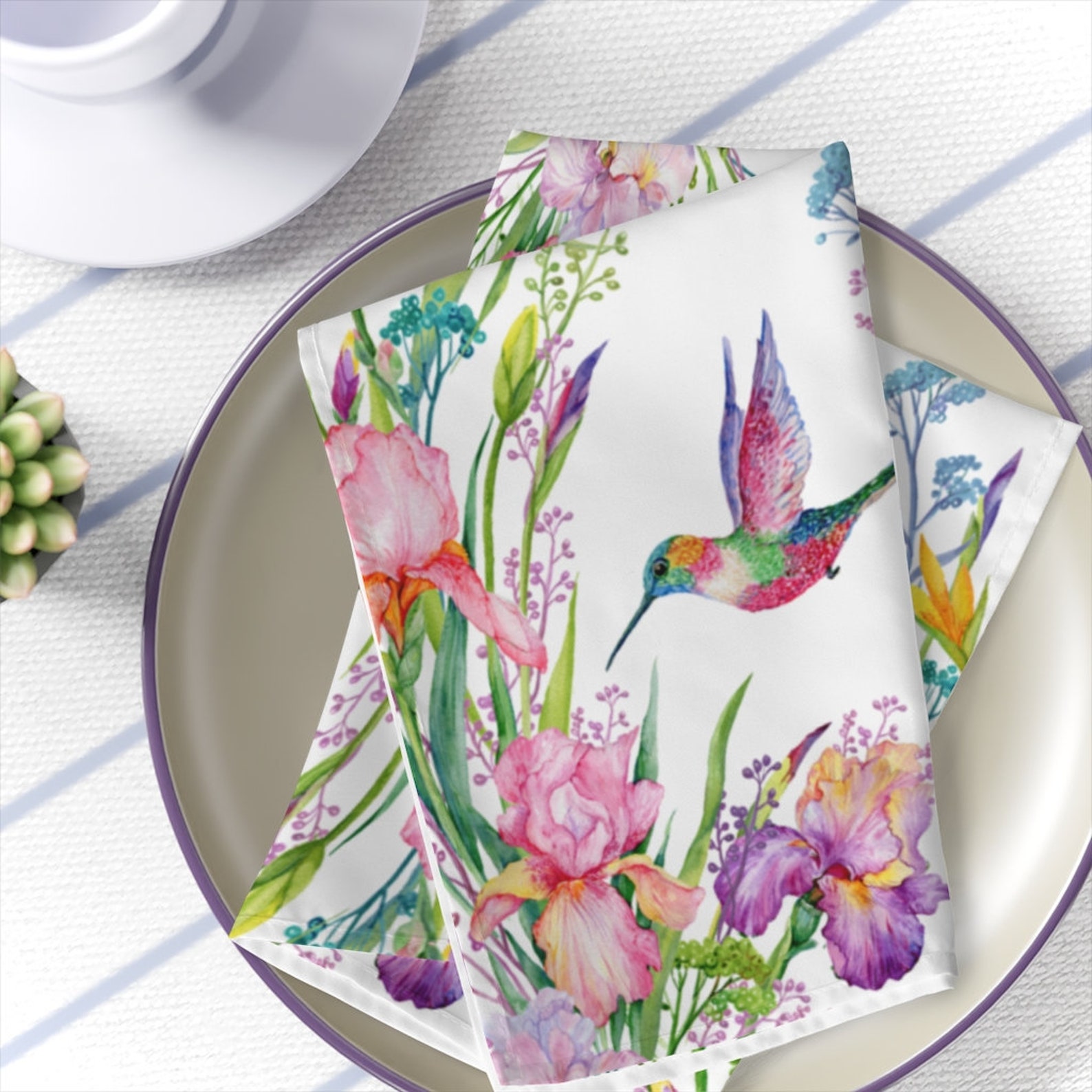 Hummingbird Napkins | Etsy