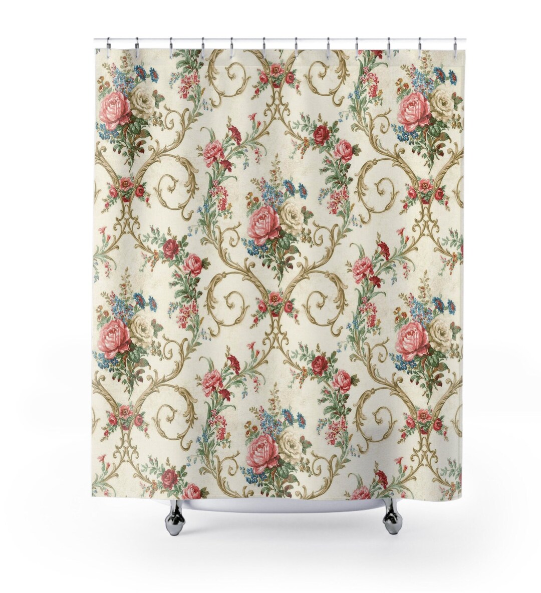 French Country Shower Curtain, Farmhouse Shower Curtains, Louis XIV Art ...