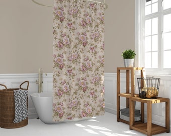 Cabbage Rose Curtains - Etsy