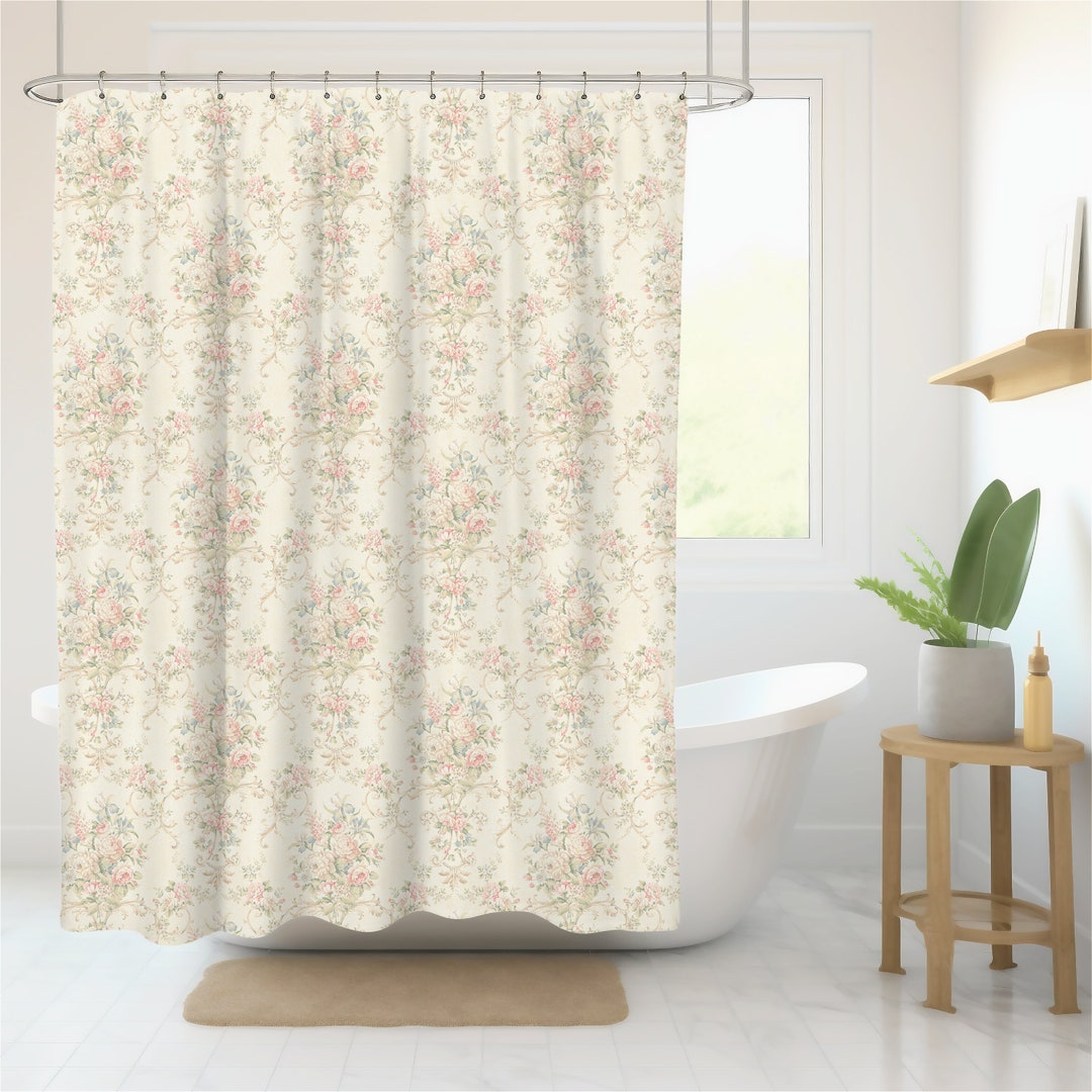 French Shower Curtains, Louis IV Art Shower Curtain, Shabby Chic ...