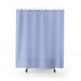 Periwinkle Blue and White Shower Curtains Swiss Dot Premium Fabric Luxe ...