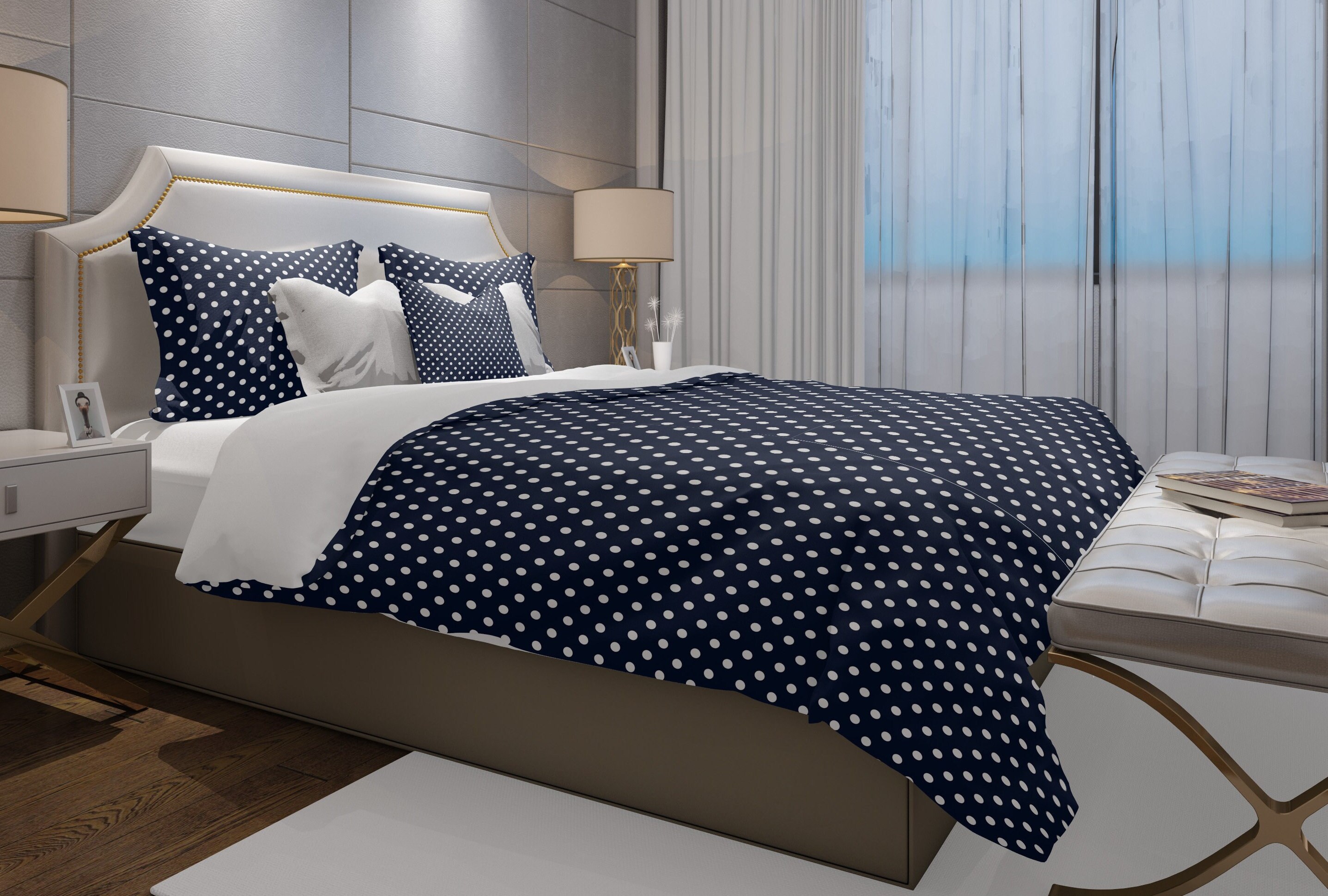 Blue and White Duvet Cover Twin Full Queen King Duvet - Etsy