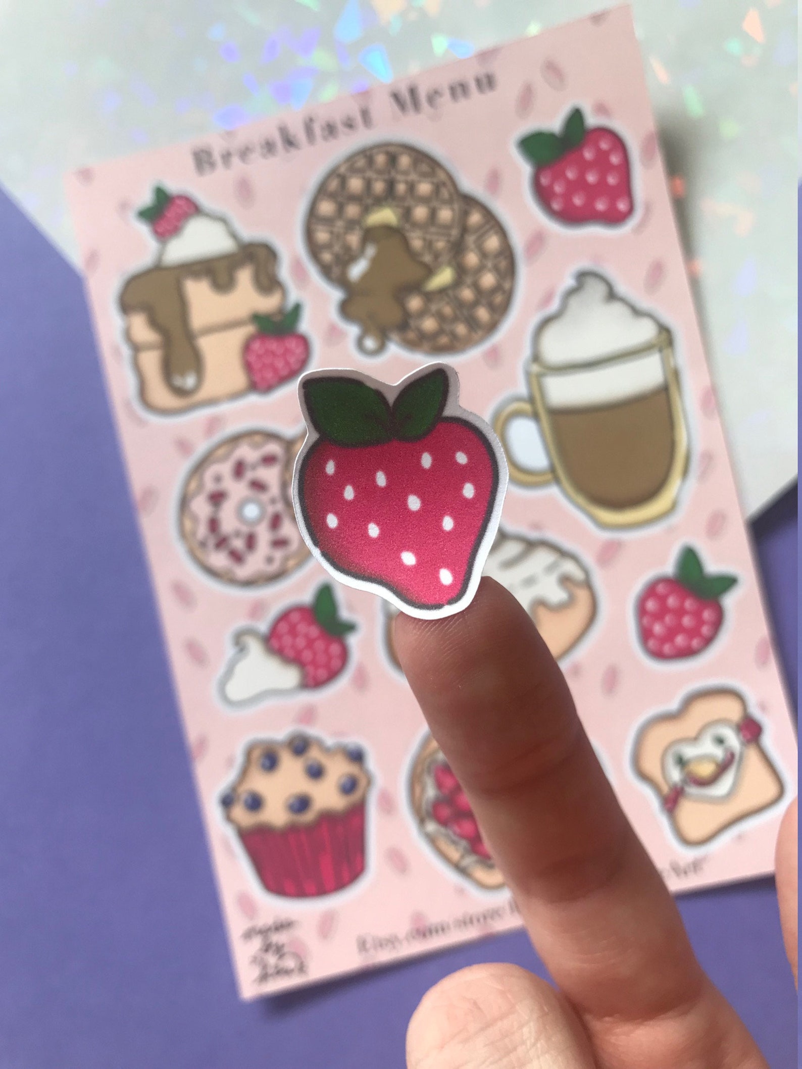 Cute Foods: Breakfast Sticker Sheet - Etsy.de