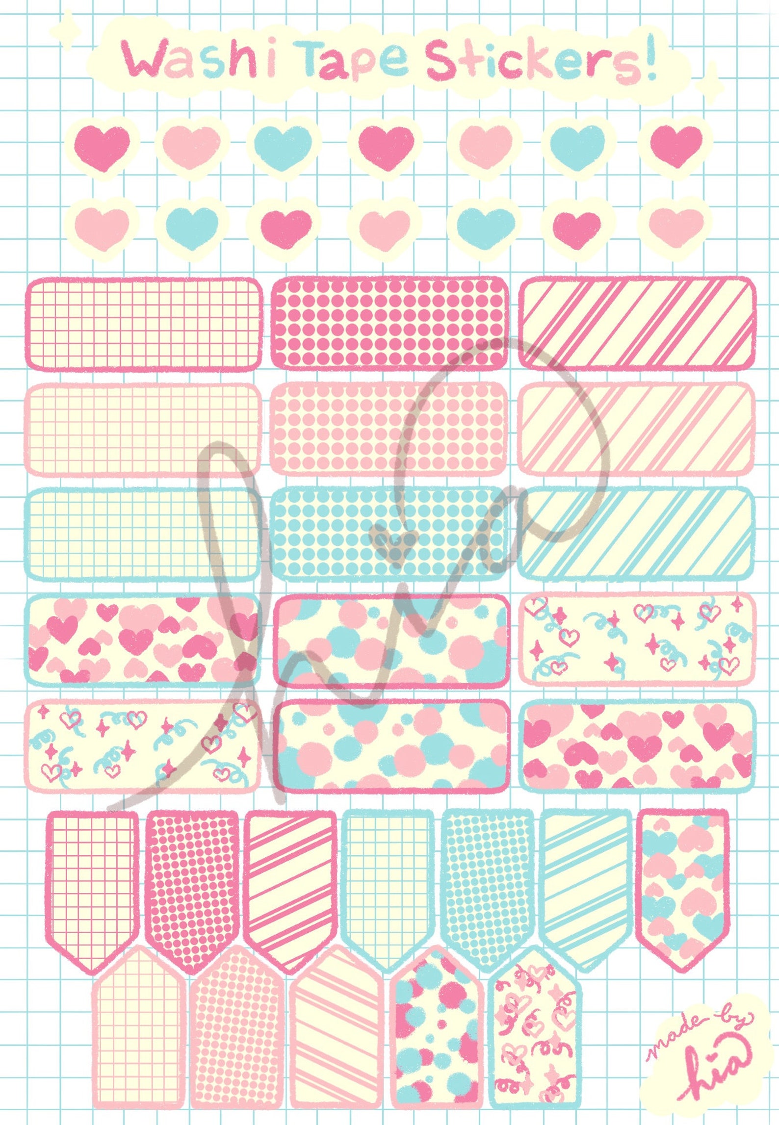 Pastel Aesthetics Planner Sticker Pack Sticker Sheets for - Etsy