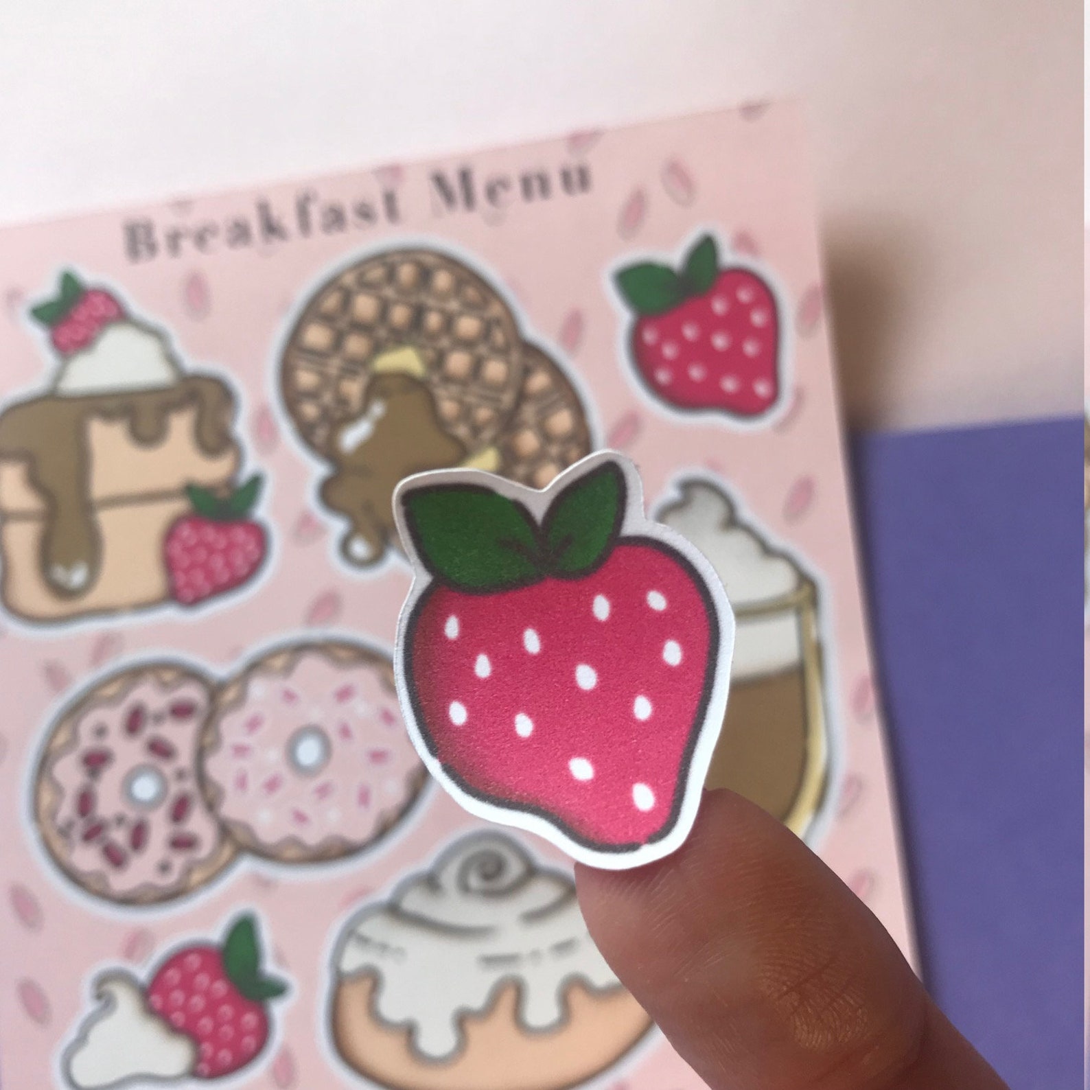 Cute Foods: Breakfast Sticker Sheet - Etsy.de